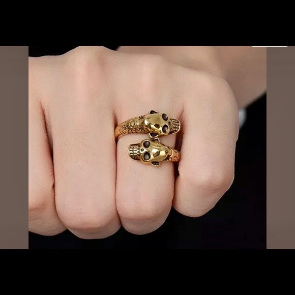 Jewelry | 18 Kt Gold Filled Adjustable Gothic Ring | Poshmark